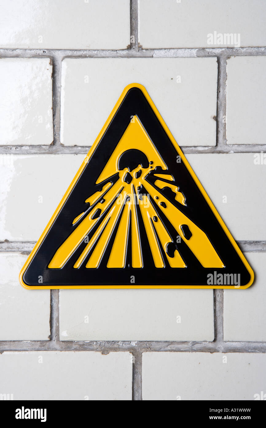 Warning symbol explosive hi-res stock photography and images - Alamy
