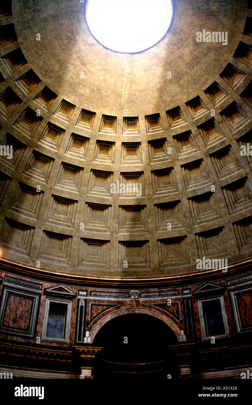 The interior of the Pantheon Rome Italy Stock Photo - Alamy