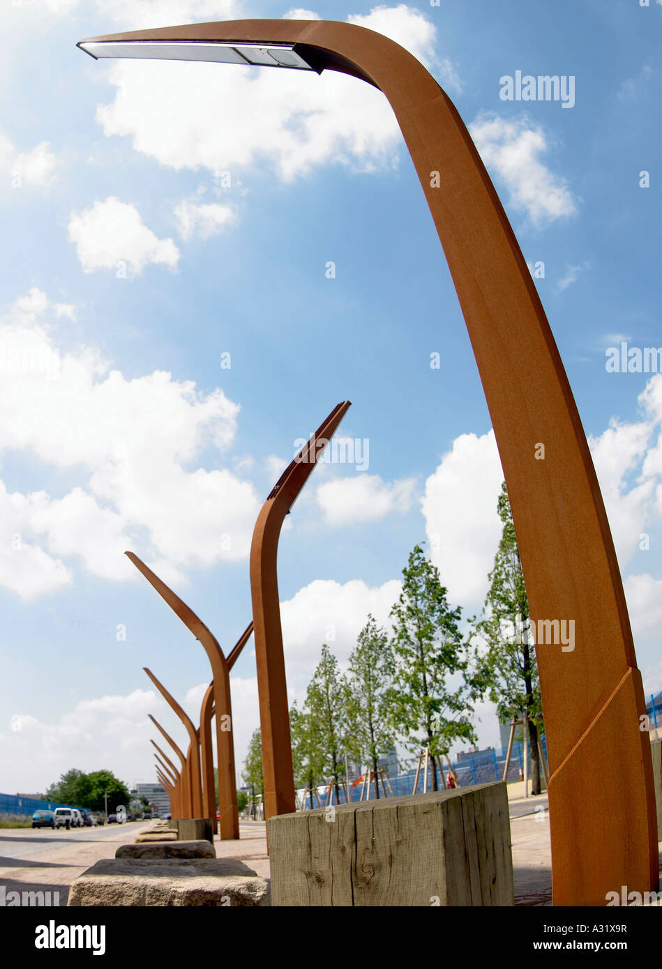 Lights at New Islington development in Manchester England Stock Photo ...