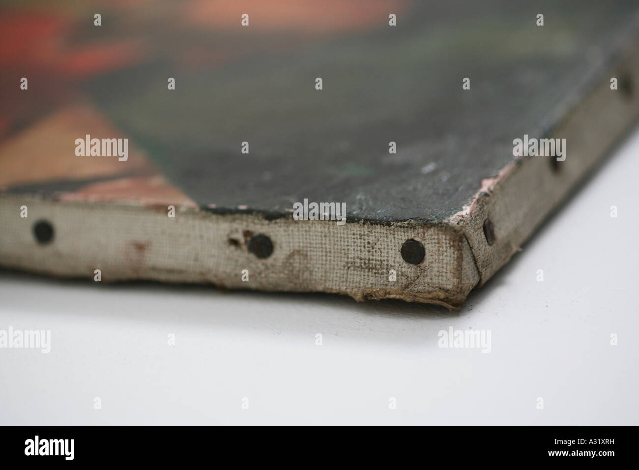 Corner of an oil painting Stock Photo - Alamy