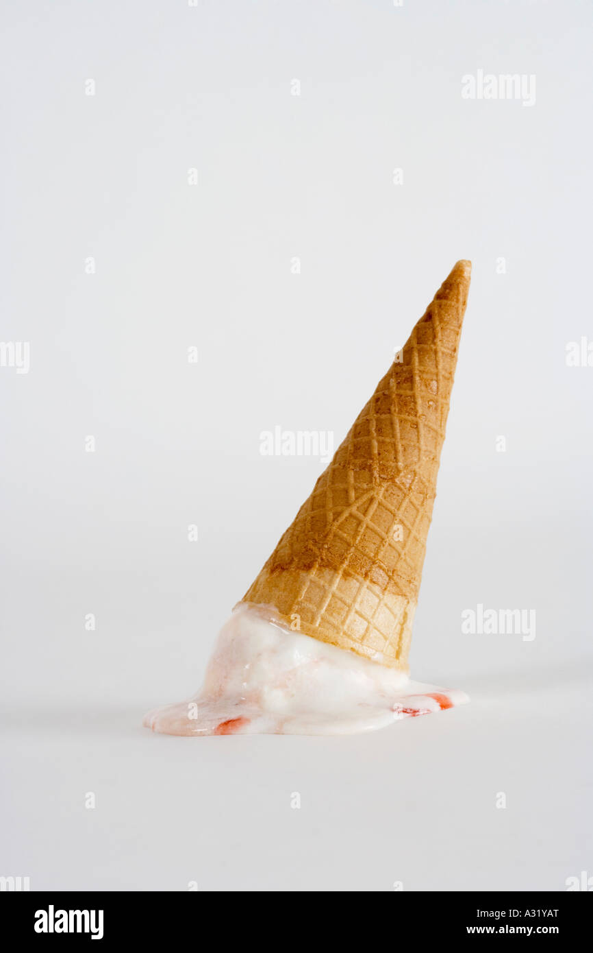 Upside down ice cream cone Stock Photo - Alamy