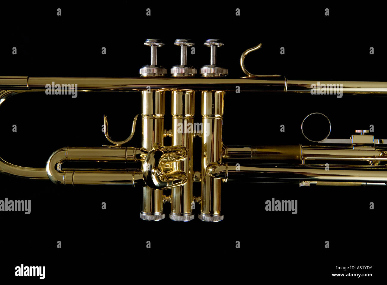 Detail of a trumpet Stock Photo - Alamy