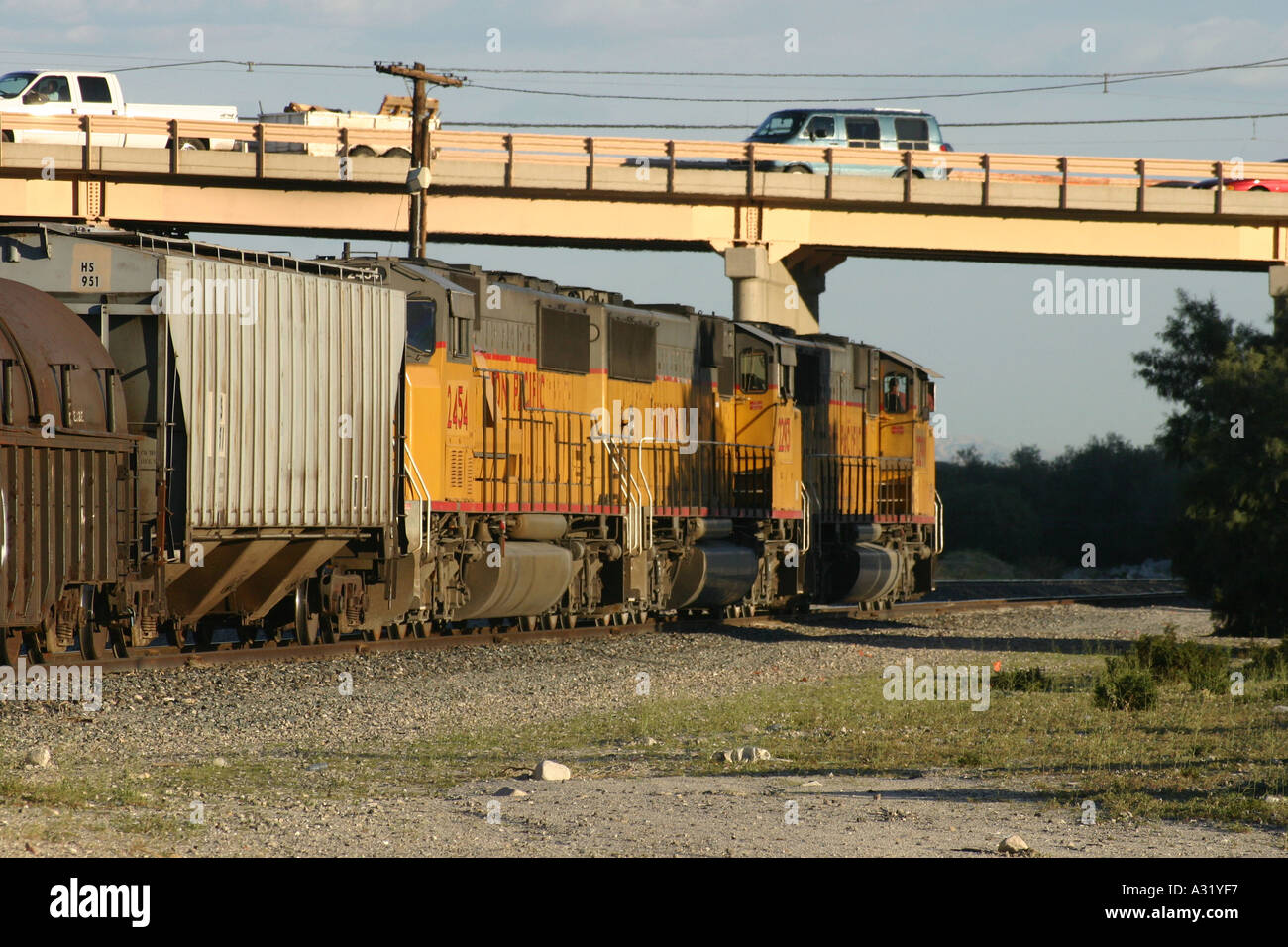 Union Pacific Freight Train North Palm Springs USA Stock Photo - Alamy