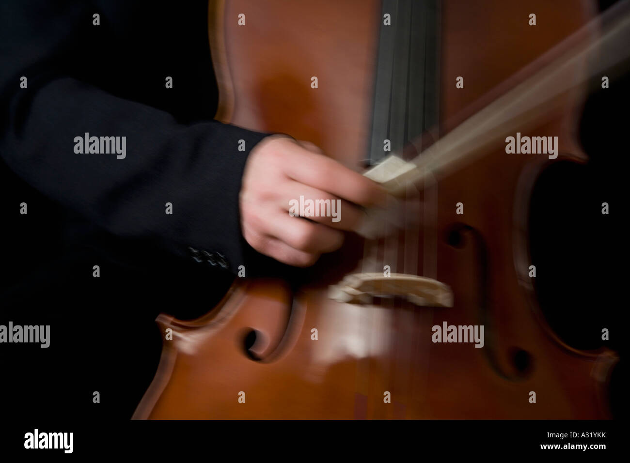 Man playing the cello Stock Photo - Alamy