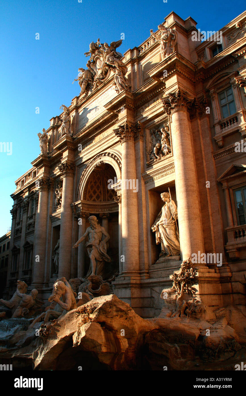The Trevi Fountain in the Piazza di Trevi Rome Italy Stock Photo - Alamy