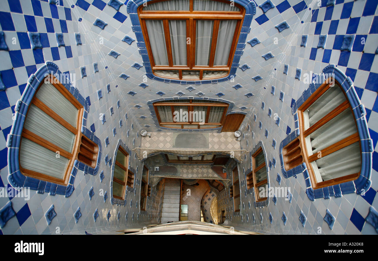 Stairwell antoni gaudi casa batllo hi-res stock photography and images ...