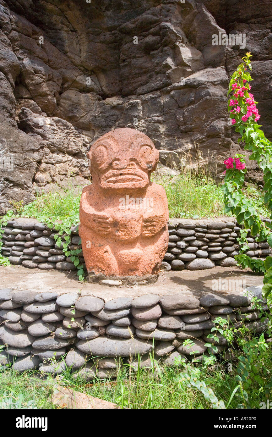 Tiki Vaipaee Ua Huka Marquesas Islands French Polynesia Stock Photo - Alamy