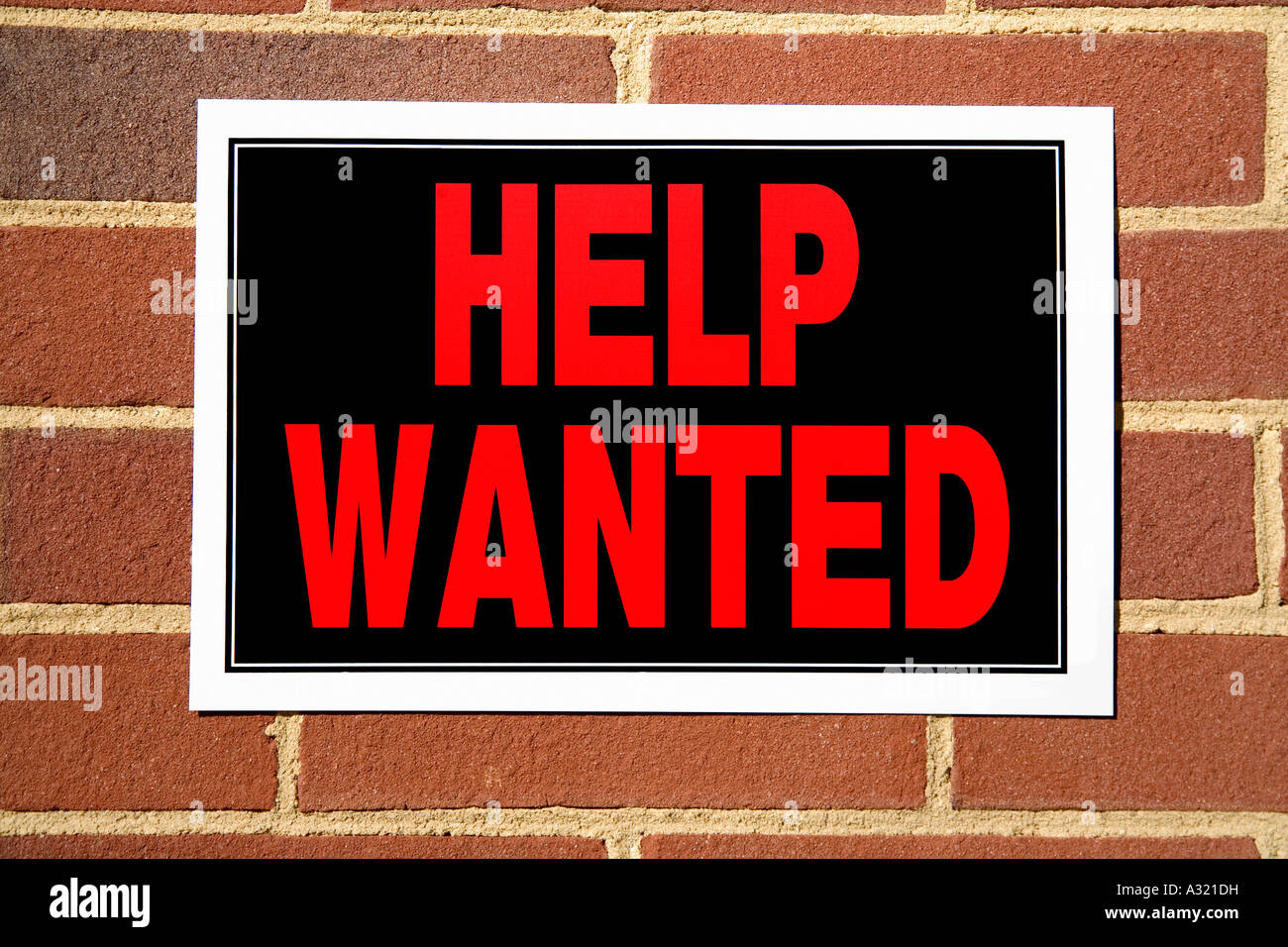 Help Wanted sign Stock Photo - Alamy