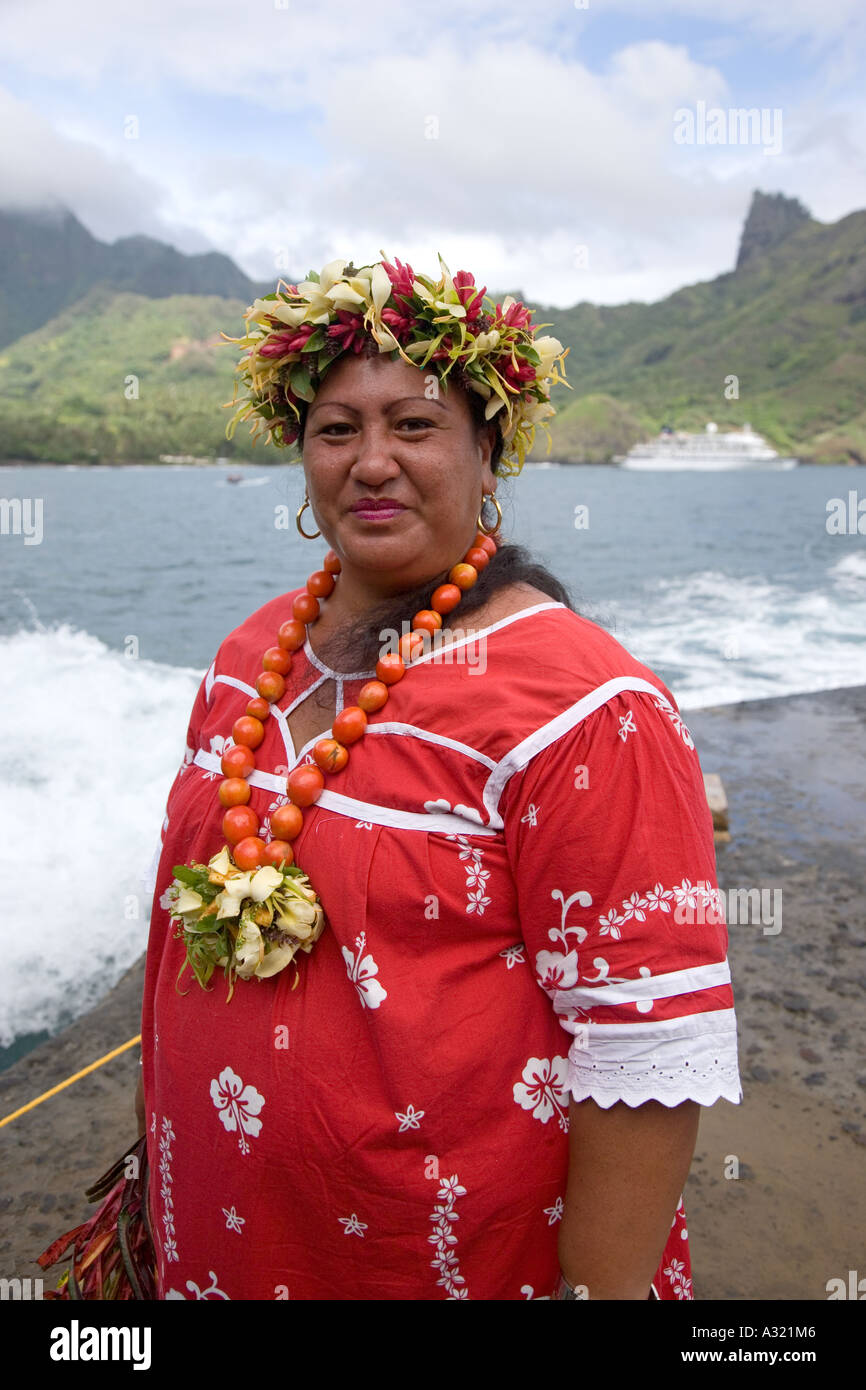 Puamau Hiva Oa Marquesas Islands French Polynesia Editorial use only ...