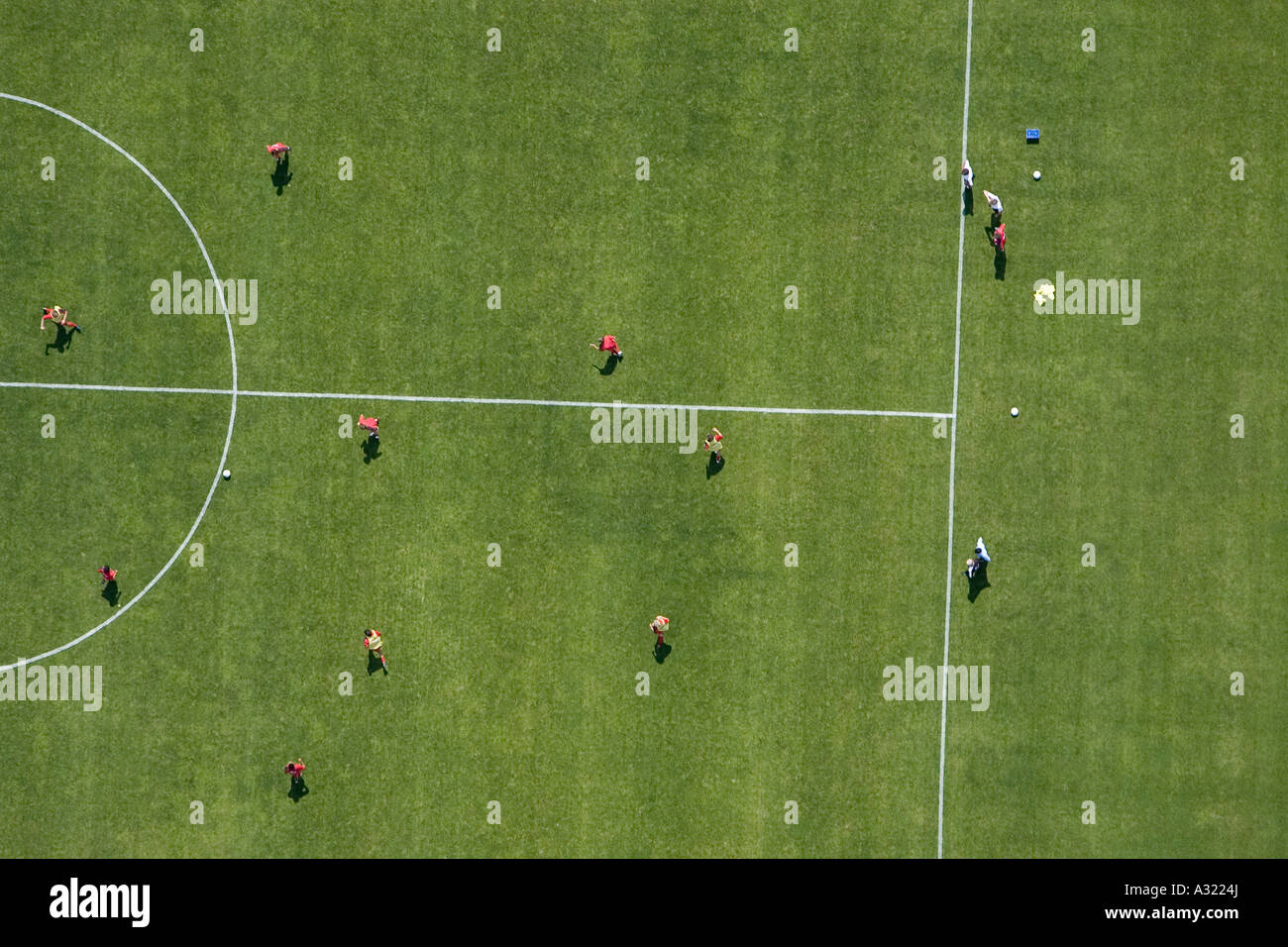 Football pitch aerial hi-res stock photography and images - Alamy