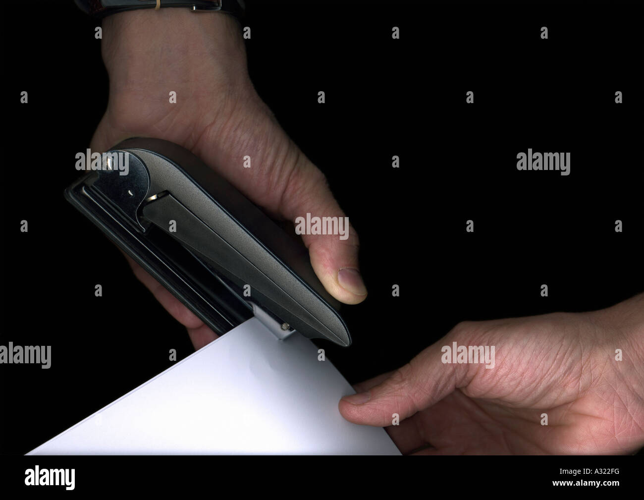 Using a stapler hi-res stock photography and images - Alamy