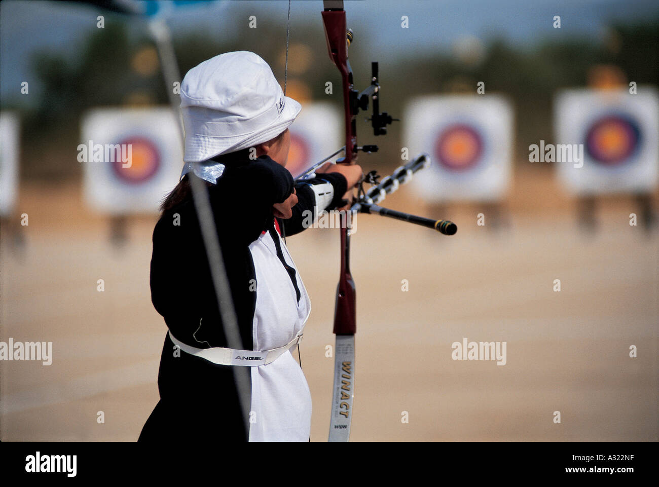 Player with bow and arrow hi-res stock photography and images - Alamy