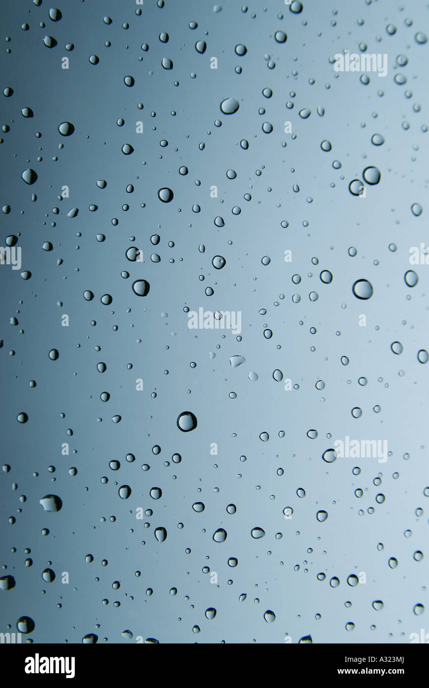 droplets of water on glass Stock Photo - Alamy