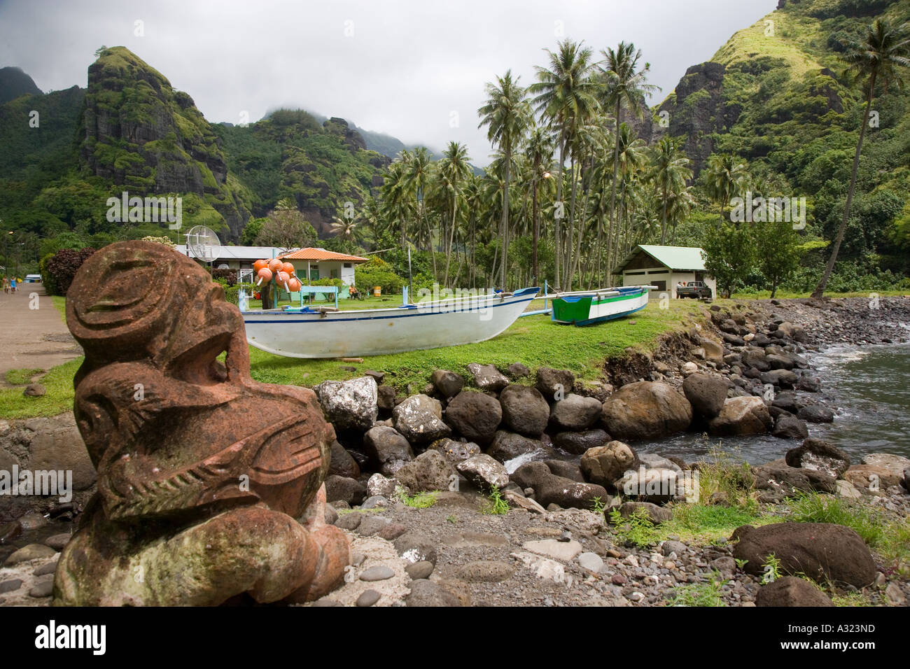 TikiHanavave Island of Fatu Hiva Marquesas Islands French Polynesia ...