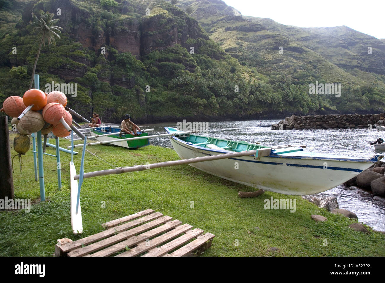 Hanavave Island of Fatu Hiva Marquesas Islands French Polynesia Stock ...