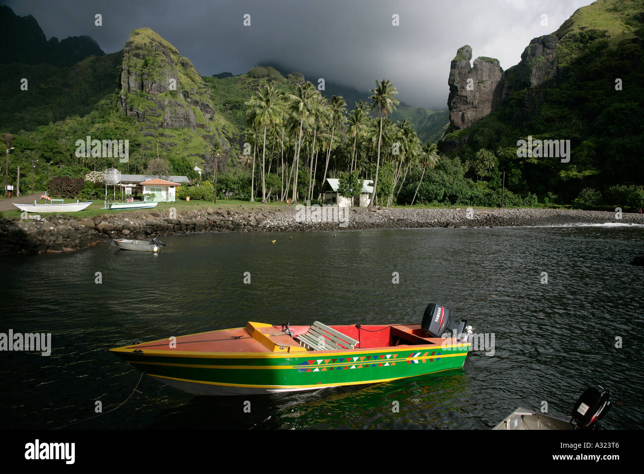 Hanavave Island of Fatu Hiva Marquesas Islands French Polynesia Stock ...