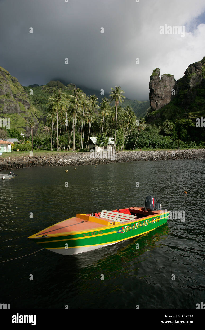 Hanavave Island of Fatu Hiva Marquesas Islands French Polynesia Stock ...