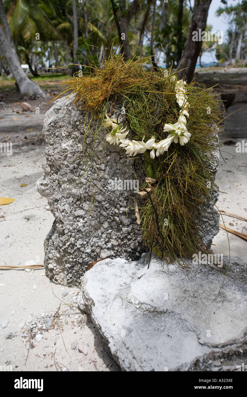 Marae Fakarava Tuamotu Islands French Polynesia Stock Photo - Alamy