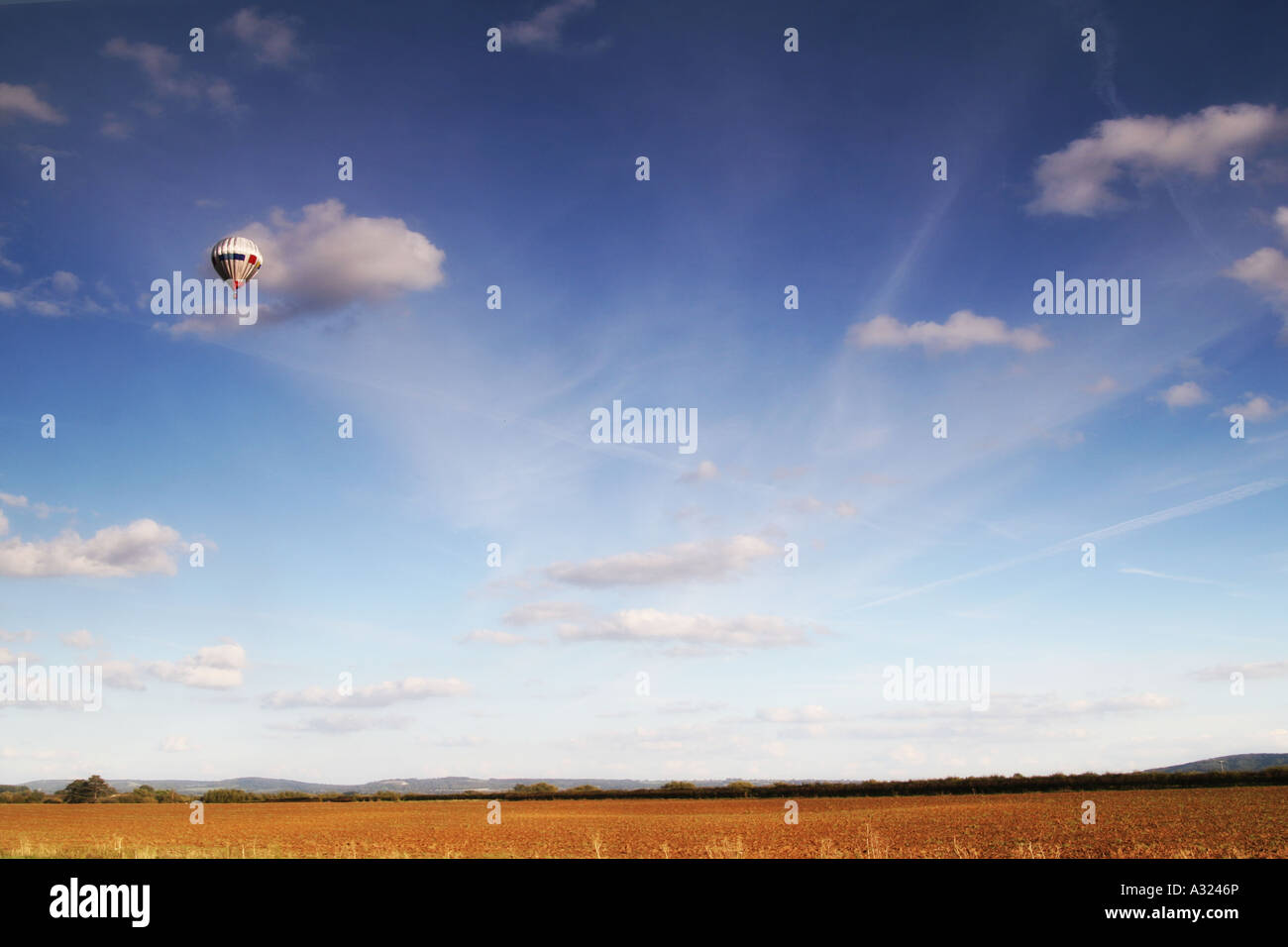 silver hot air balloon Stock Photo - Alamy