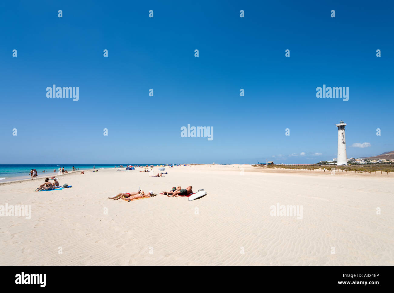Beach of Playa del Matorral, Jandia (Morro Jable), Fuerteventura ...