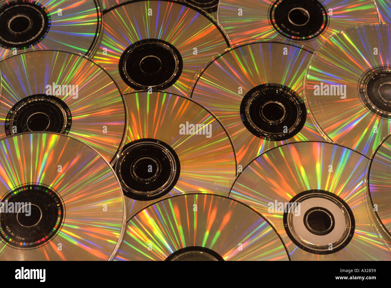 Compact Disk CD closeup display Stock Photo - Alamy