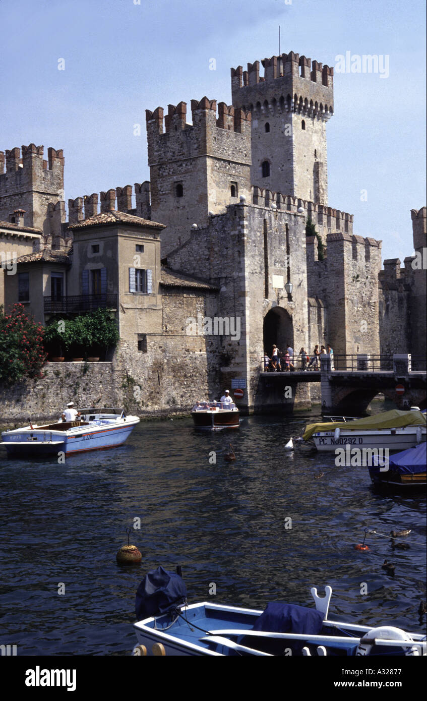 Sirmione Castle is a Scaligeri Castle located on Lake Garda Italy These ...