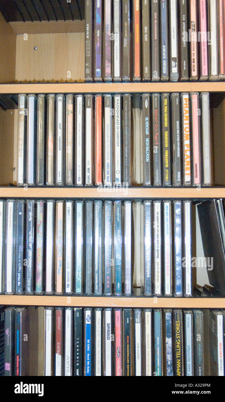 cd storage case stack stacked Stock Photo - Alamy