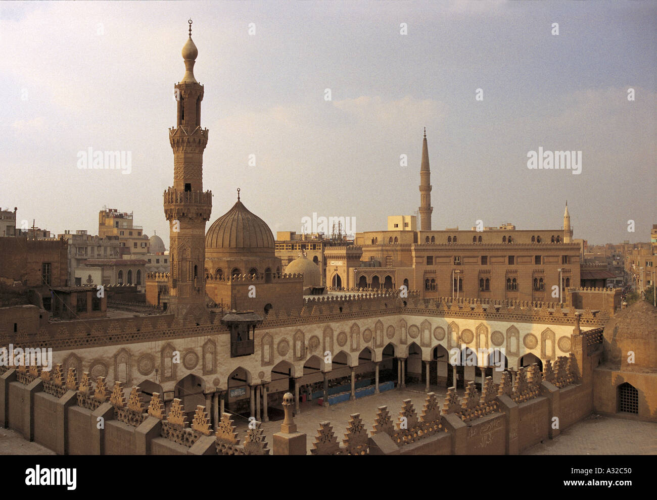 Overview of al-Azhar Mosque, established 972CE. Foremost mosque in the ...