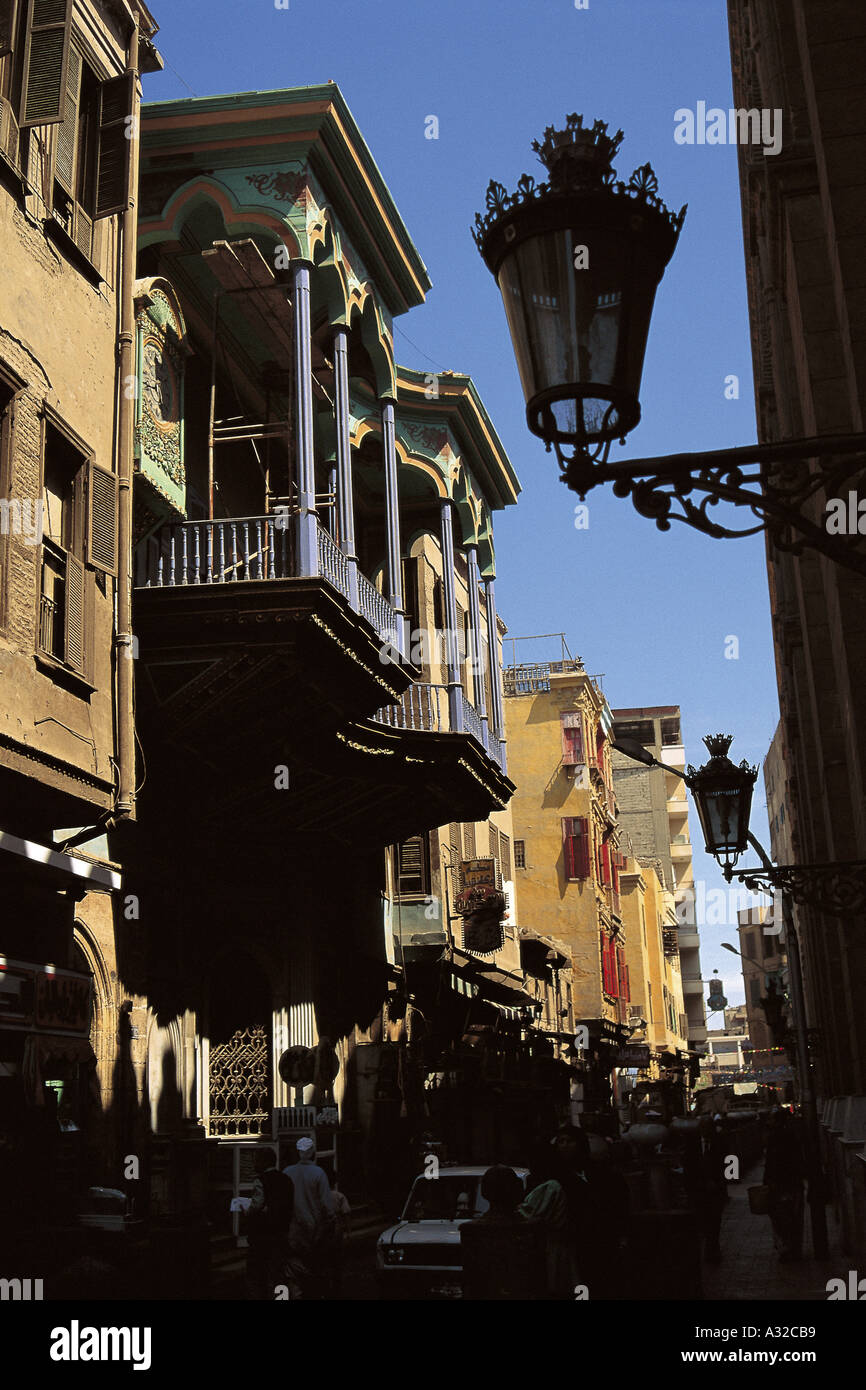 Ottoman style balconies, Cairo, Egypt Stock Photo - Alamy