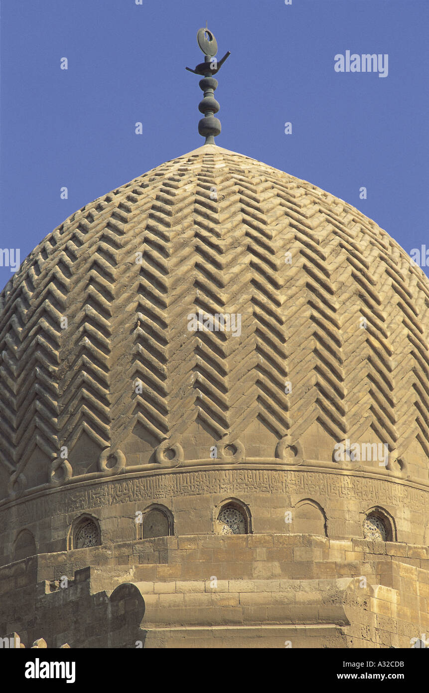 Ribbed dome on the Barquq Mausoleum complex, City of the Dead, Cairo ...