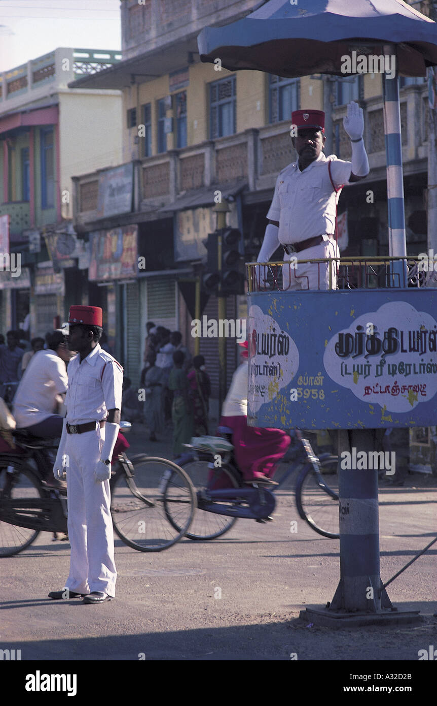 Directing traffic india hi-res stock photography and images - Alamy