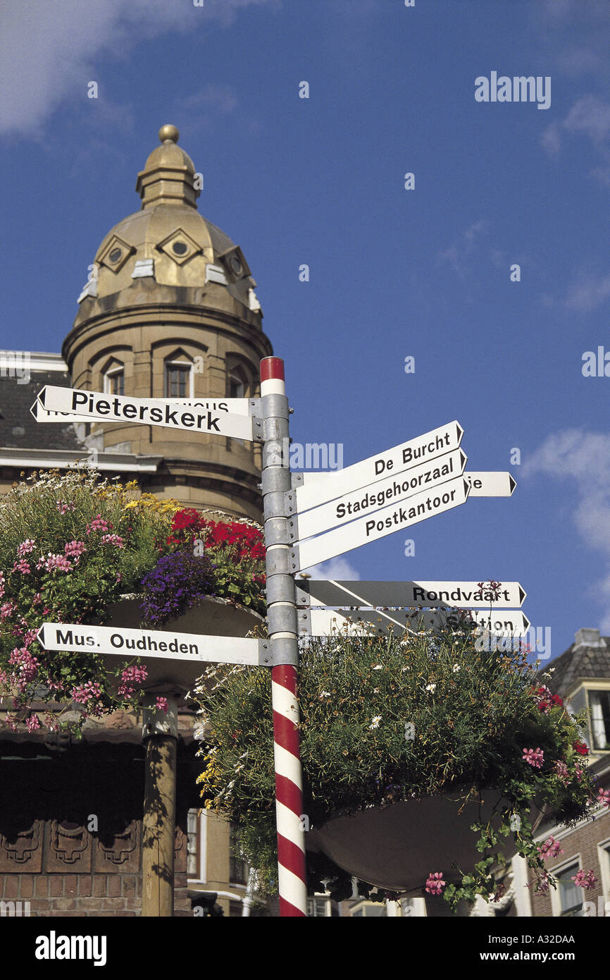 Signs in Leiden, Netherlands Stock Photo - Alamy