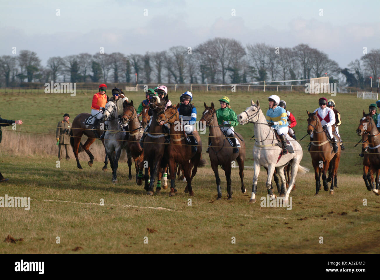 Heythrop Hunt Point to Point Dunthrop Chipping Norton Oxfordshire Stock ...