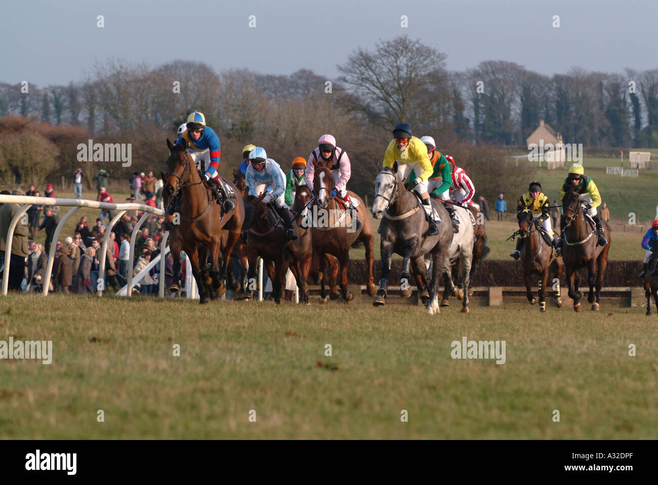 Heythrop Hunt Point to Point Dunthrop Chipping Norton Oxfordshire Stock ...