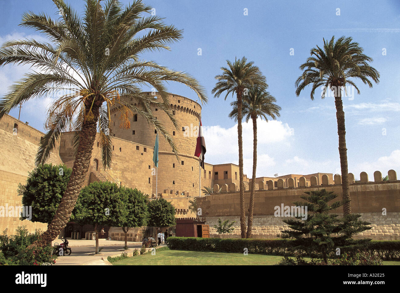 Massive stone fortress, built by Salah ad-Din,12th century, located ...