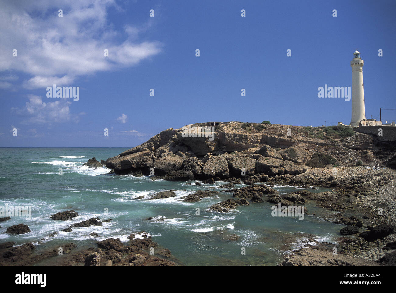 El Hank lighthouse lighthouse located on the tip of El Hank, west of ...