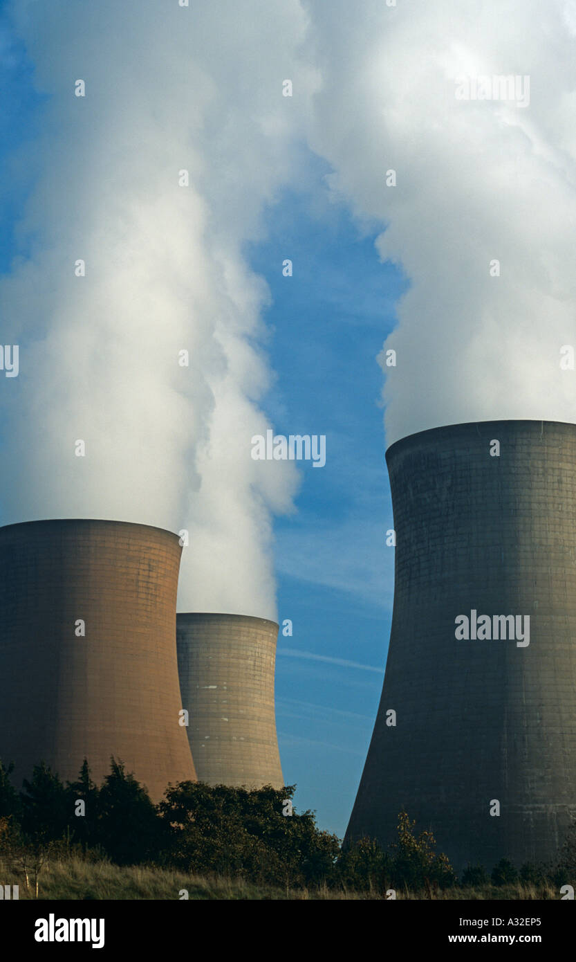 Steam Emissions from the Cooling Towers of a coal fired power station ...
