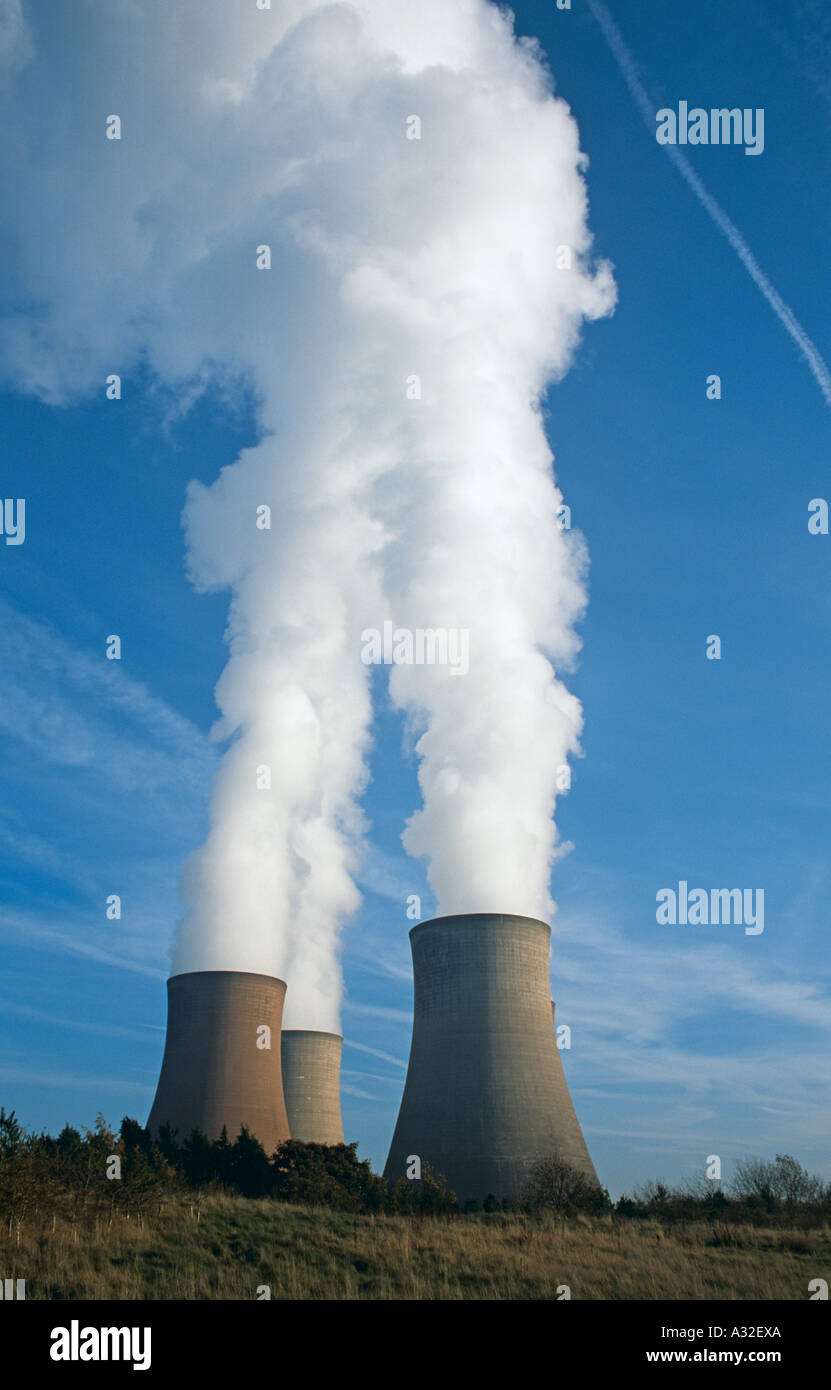 Steam Emissions from the Cooling Towers of a coal fired power station ...