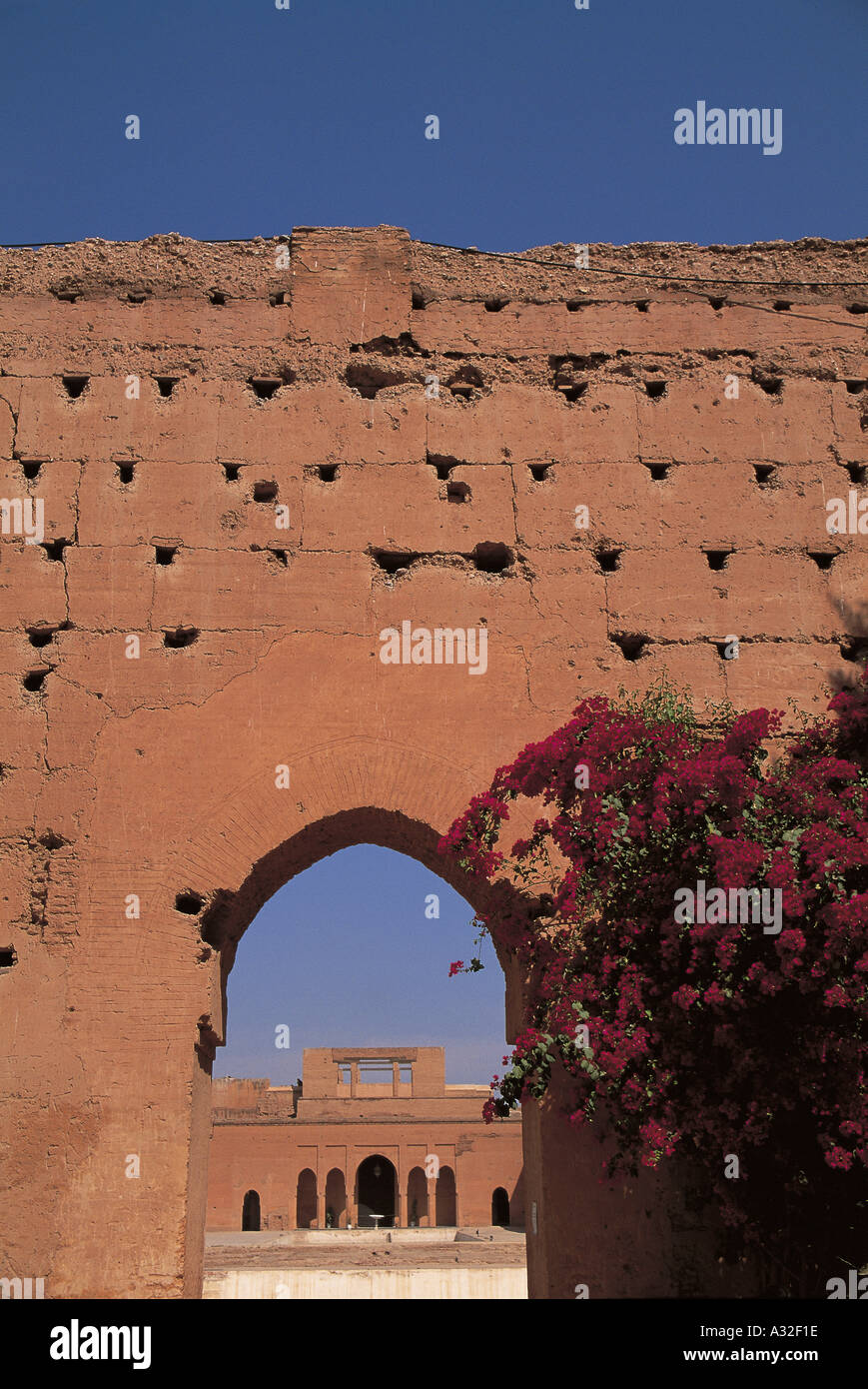 Badi Palace located in Marrakesh, Morocco was commissioned by the ...