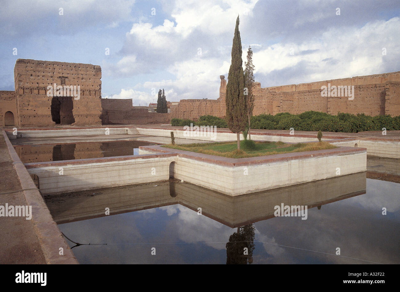 El Badi Palace was commissioned by the sultan Ahmad al-Mansur of the ...
