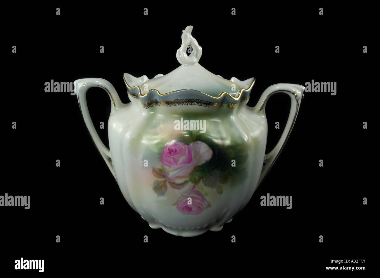 An example of RS Prussia china dish with lid Stock Photo - Alamy