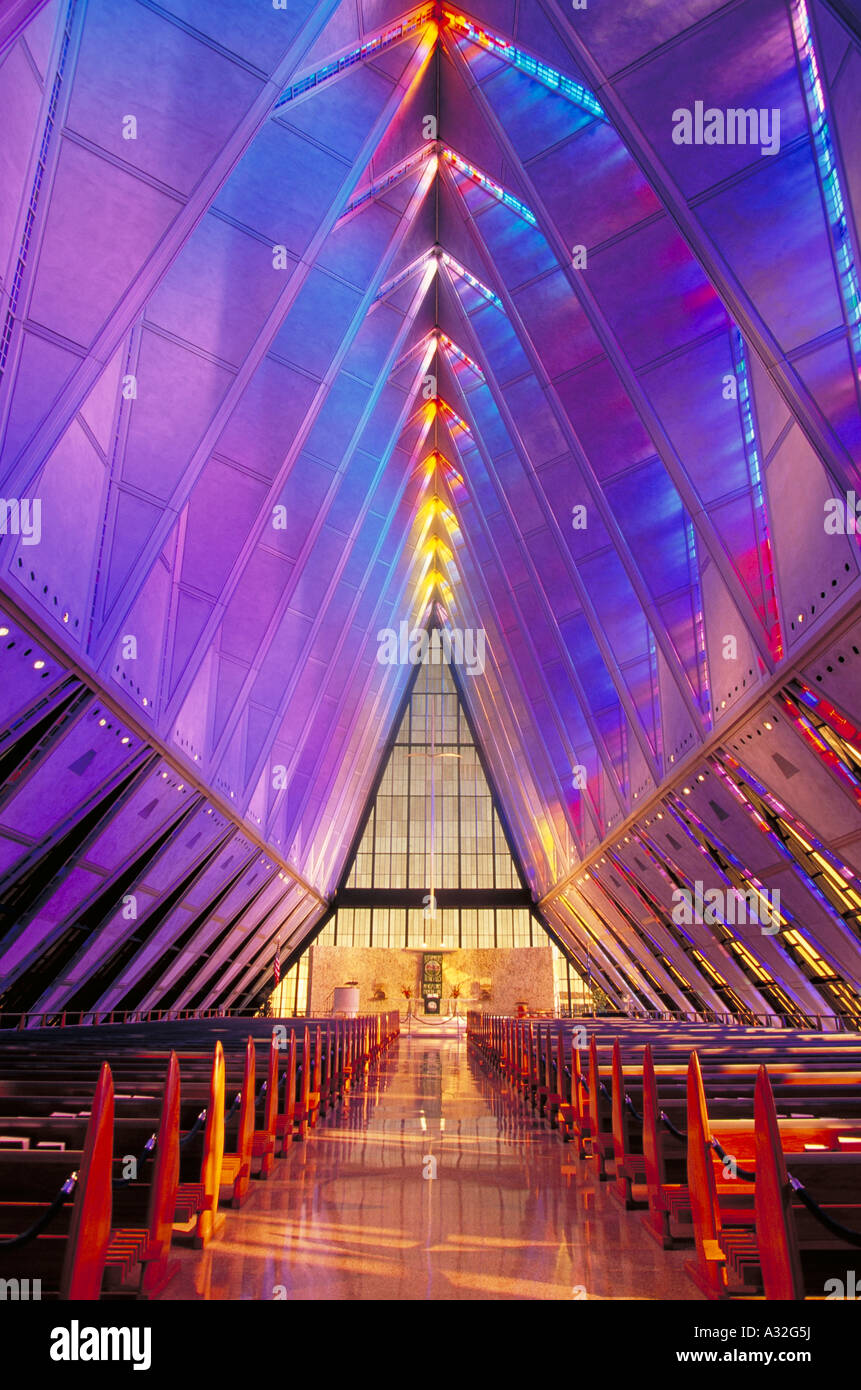 United states air force academy cadet chapel hi-res stock photography ...