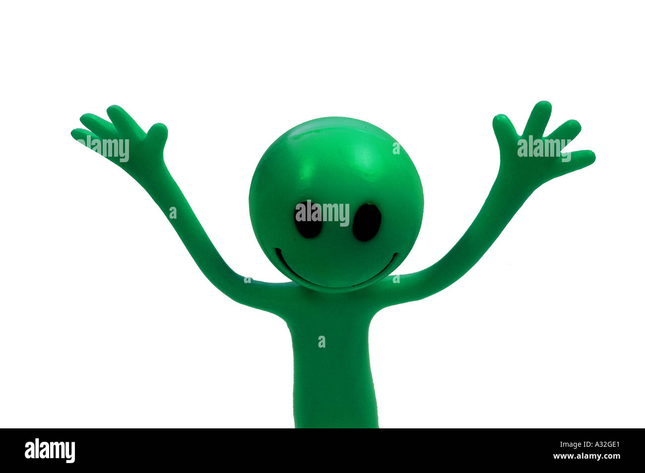 Green Smiley Face Stock Photo - Alamy