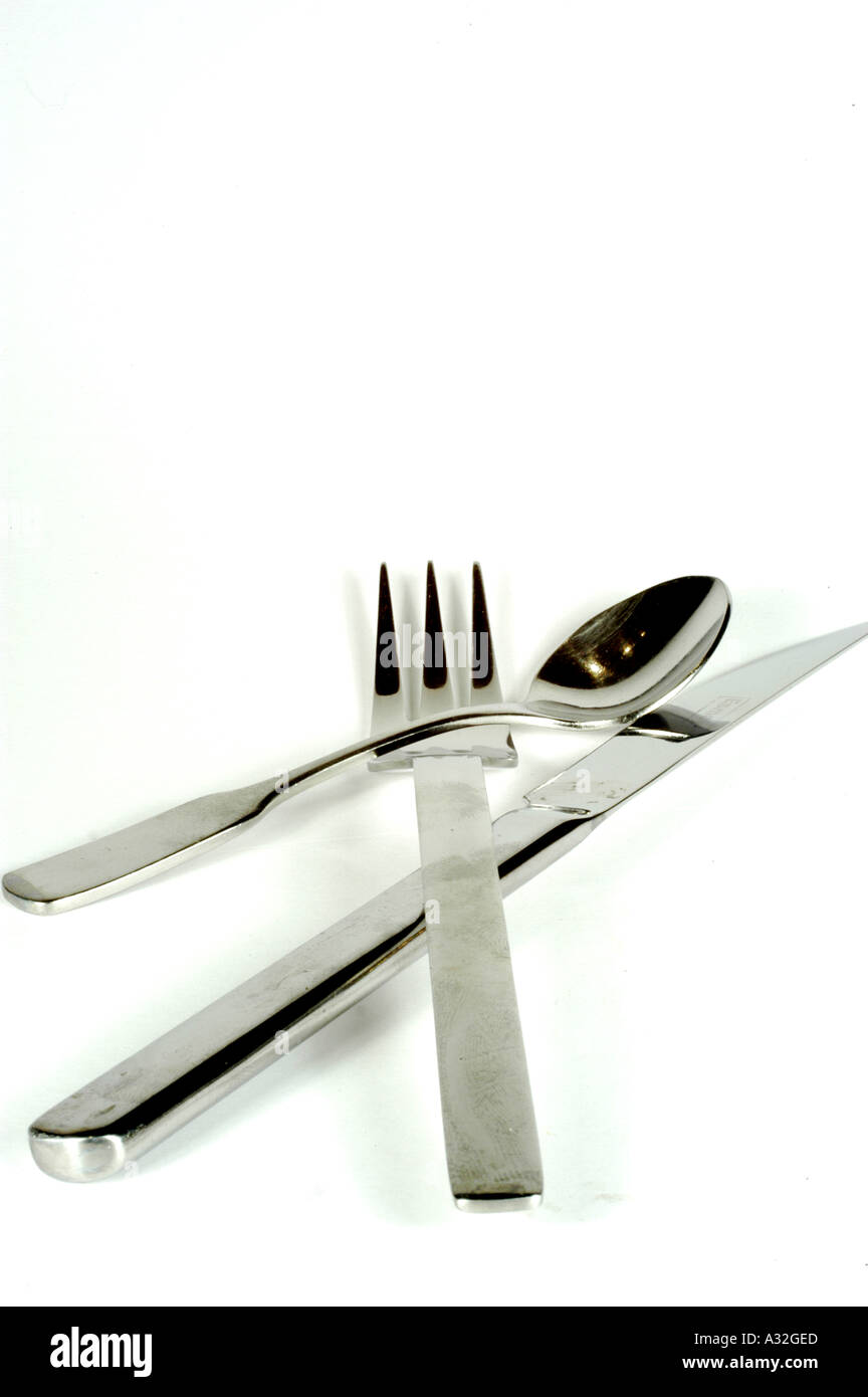 Knife fork and Spoon Stock Photo - Alamy