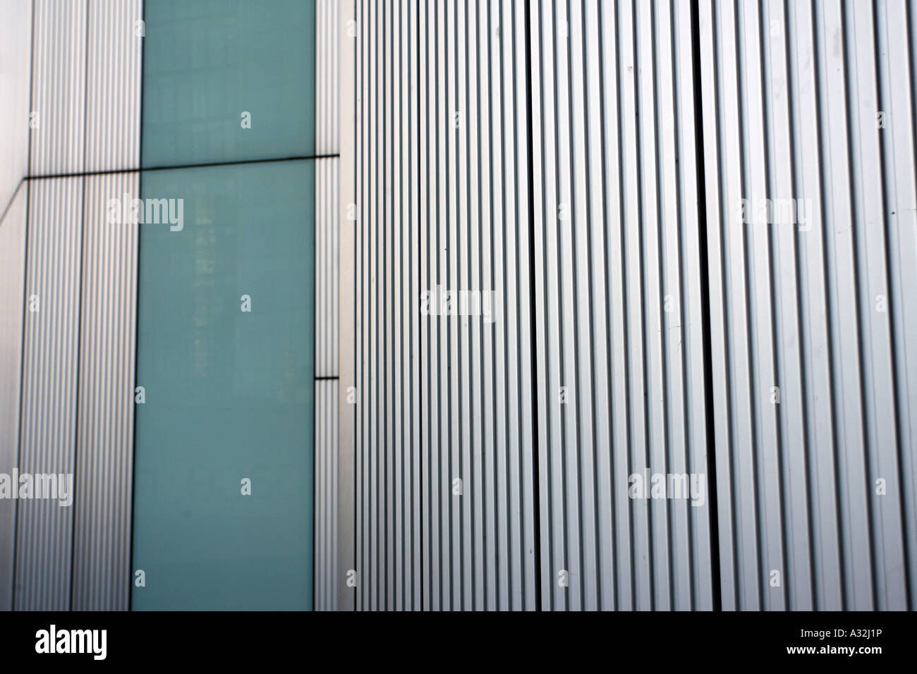 Steel wall on office block Stock Photo - Alamy