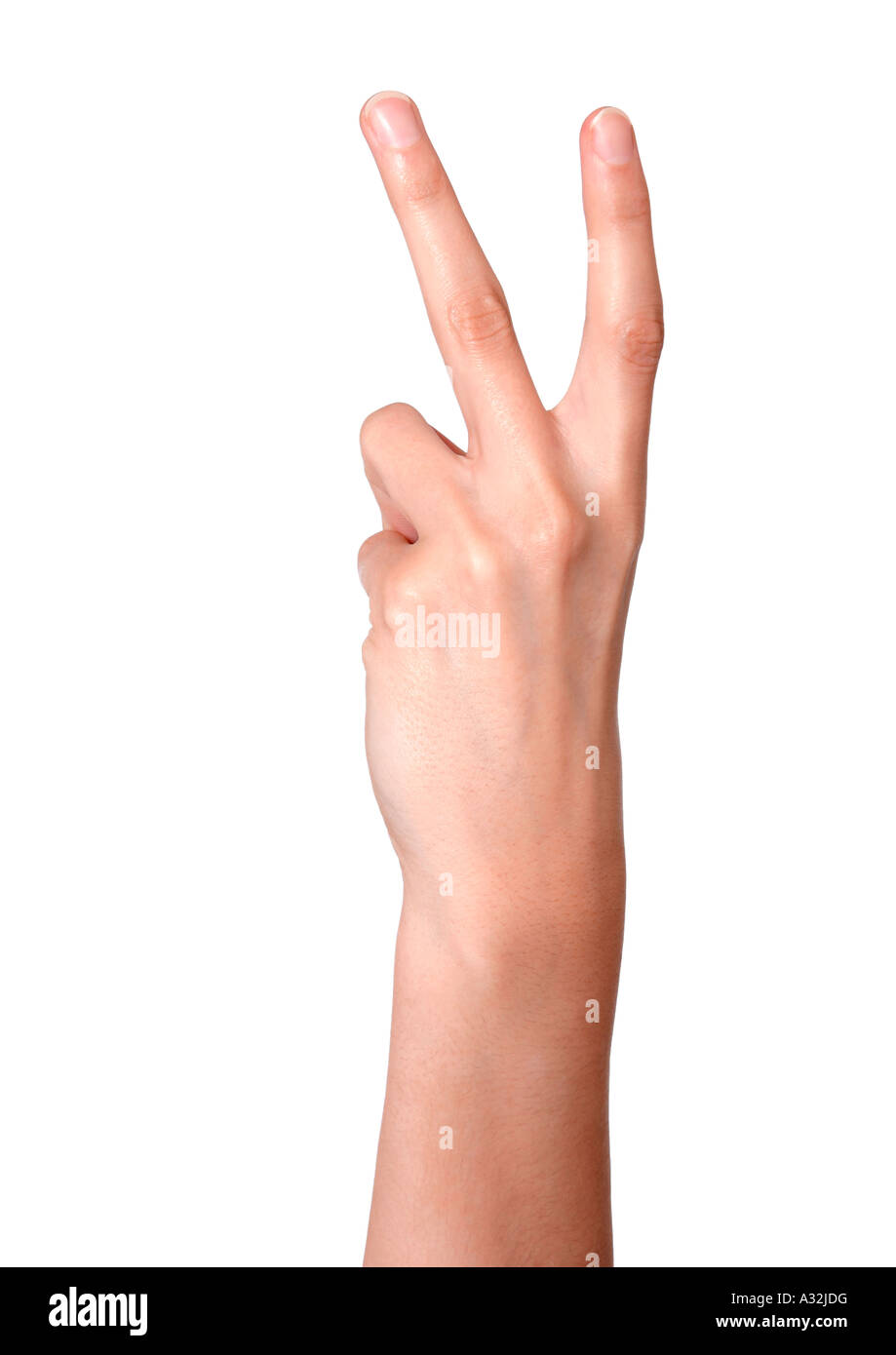 Two finger rude hi-res stock photography and images - Alamy