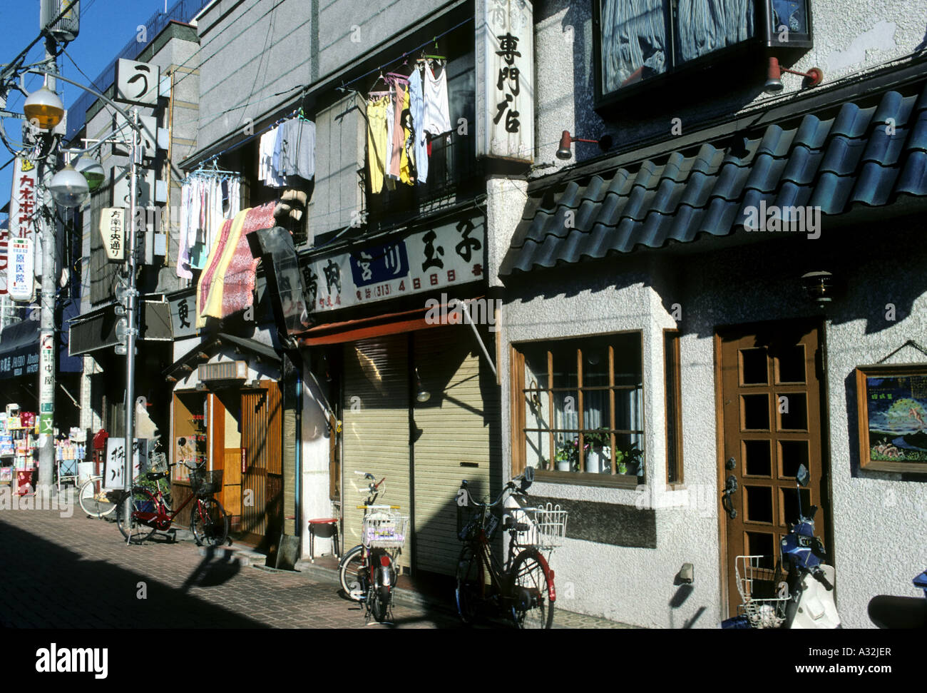 Street in Suginami ku Tokyo Japan Stock Photo - Alamy