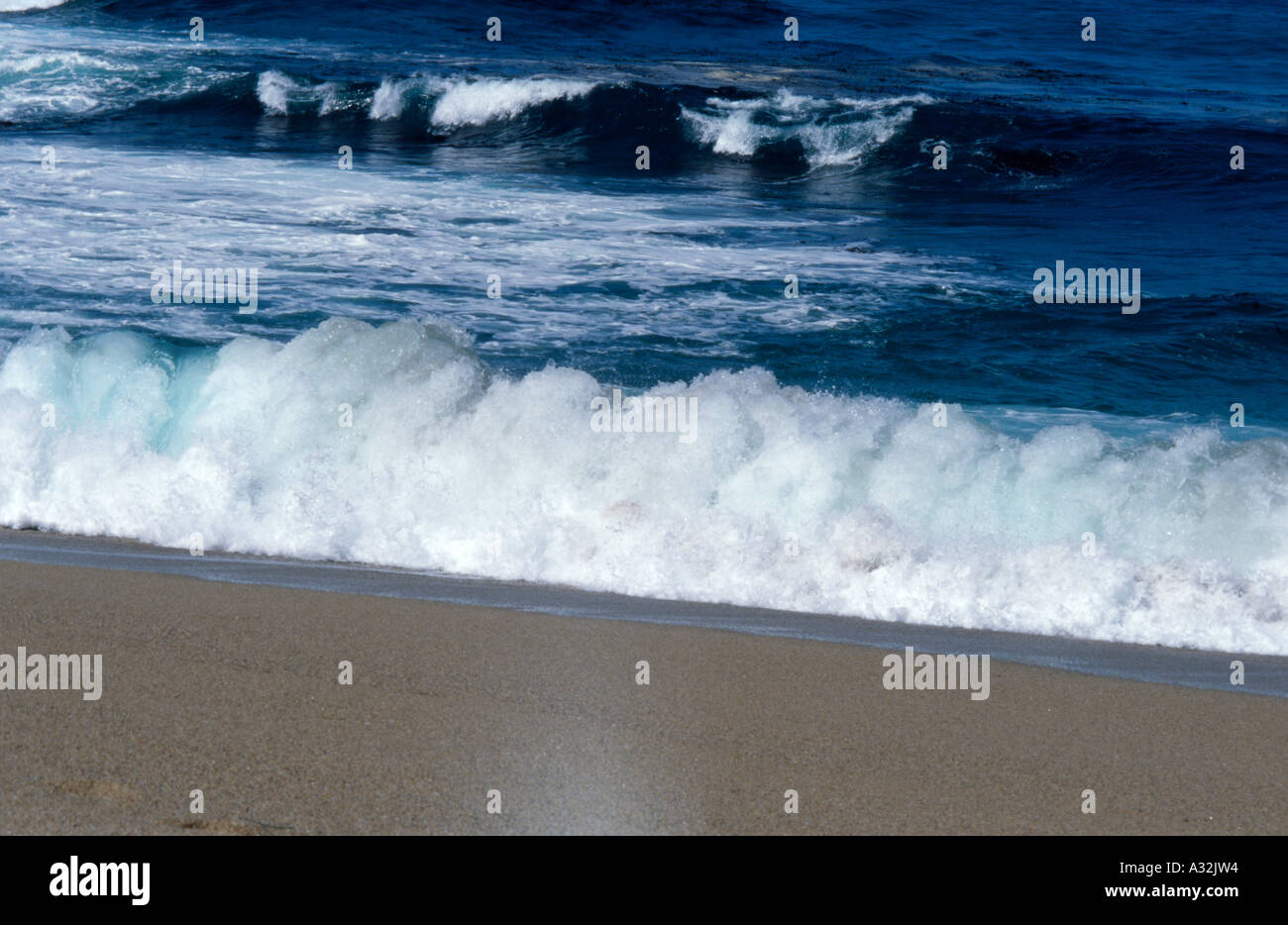 Small waves coming in Stock Photo - Alamy