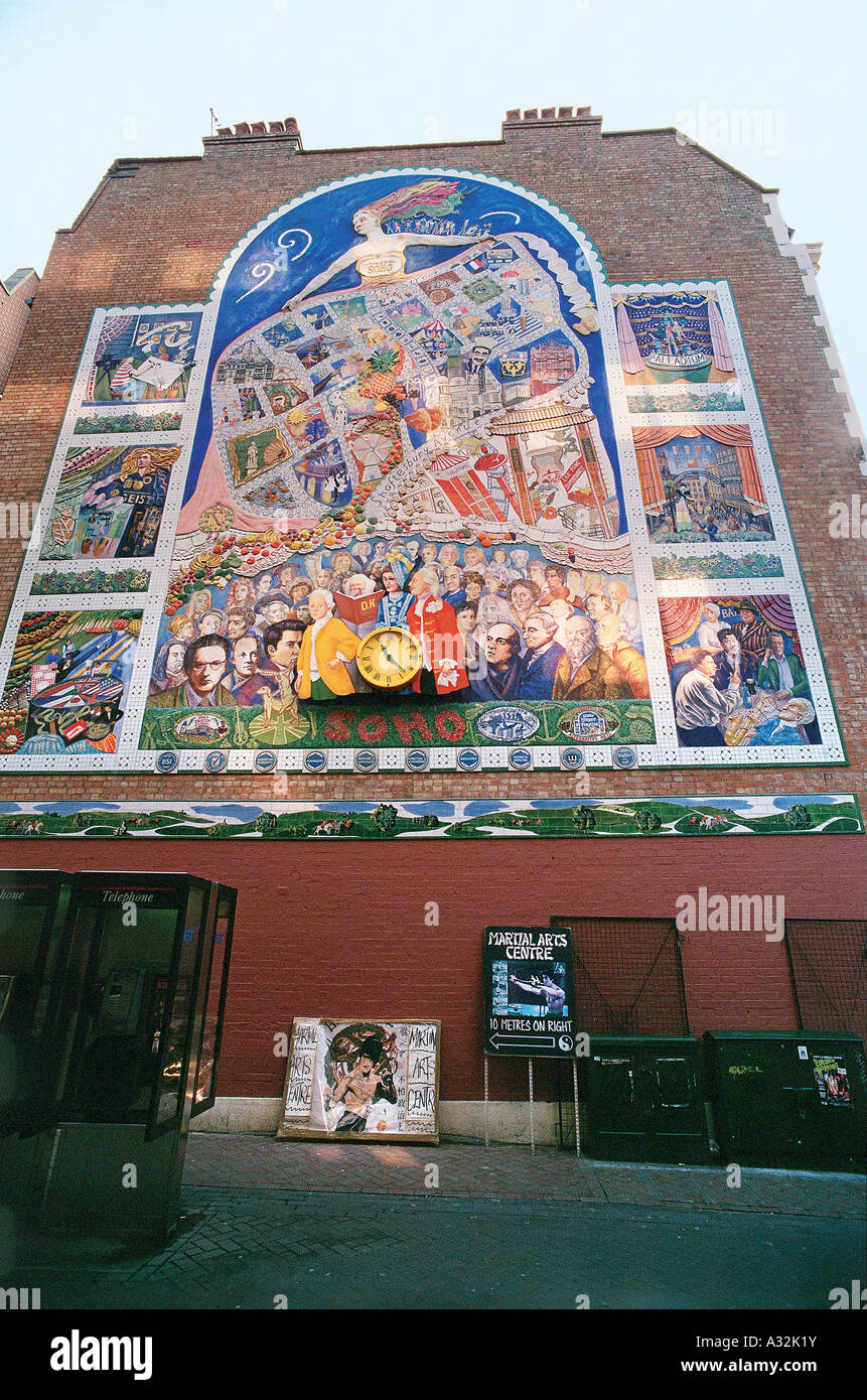 Spirit soho mural shaftesbury avenue hi-res stock photography and ...