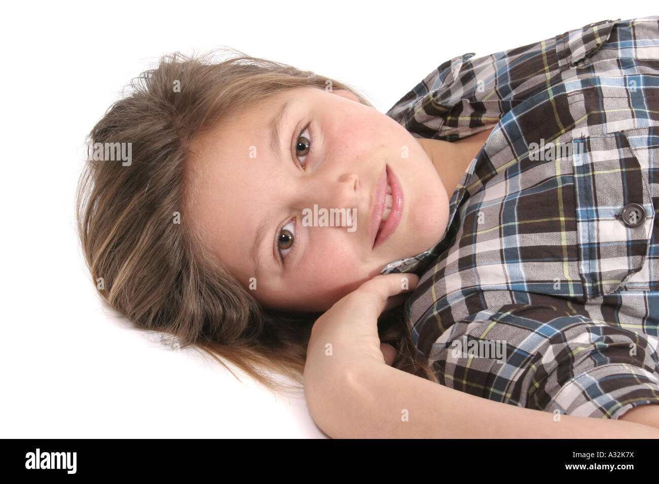 A modern portrait of a girl aged 12 Stock Photo - Alamy